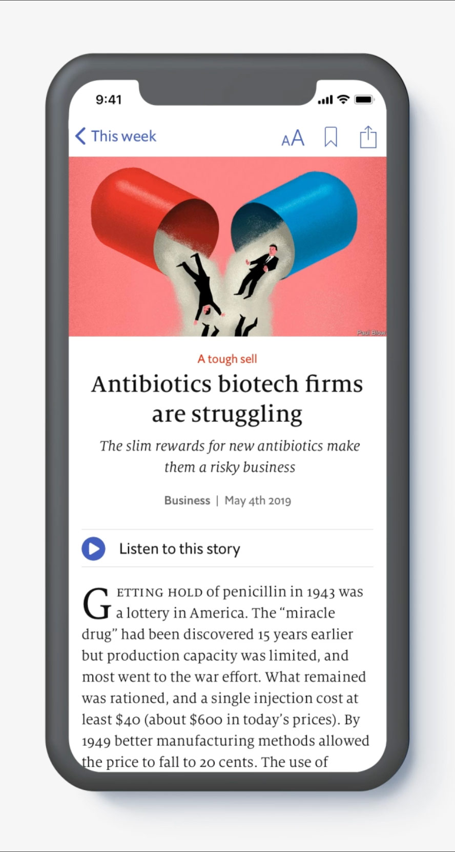 The Economist - mobile app - Oli Marsh Design & Art Direction
